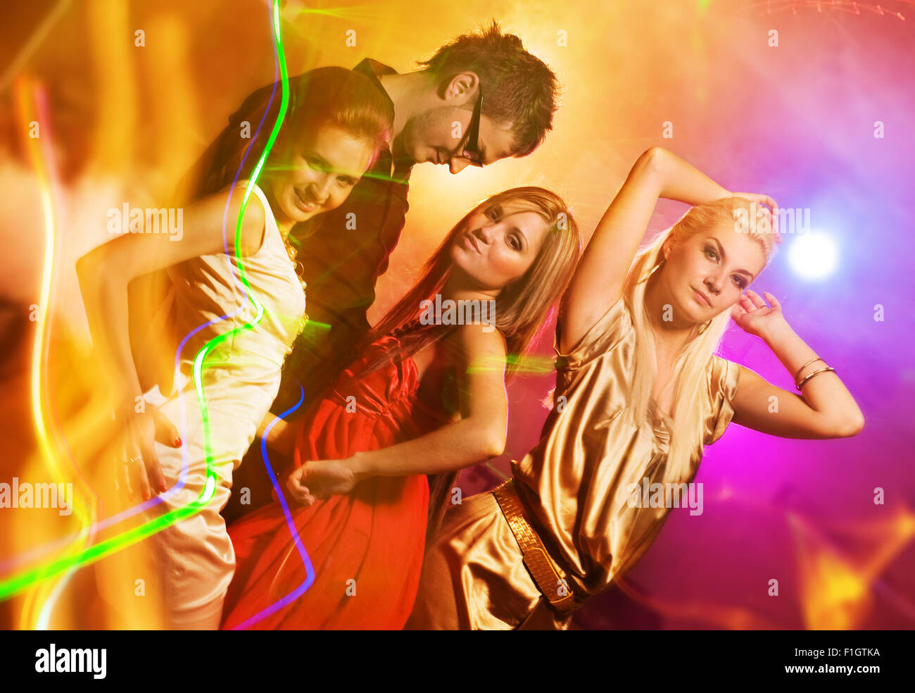 People dancing in the night club Stock Photo - Alamy