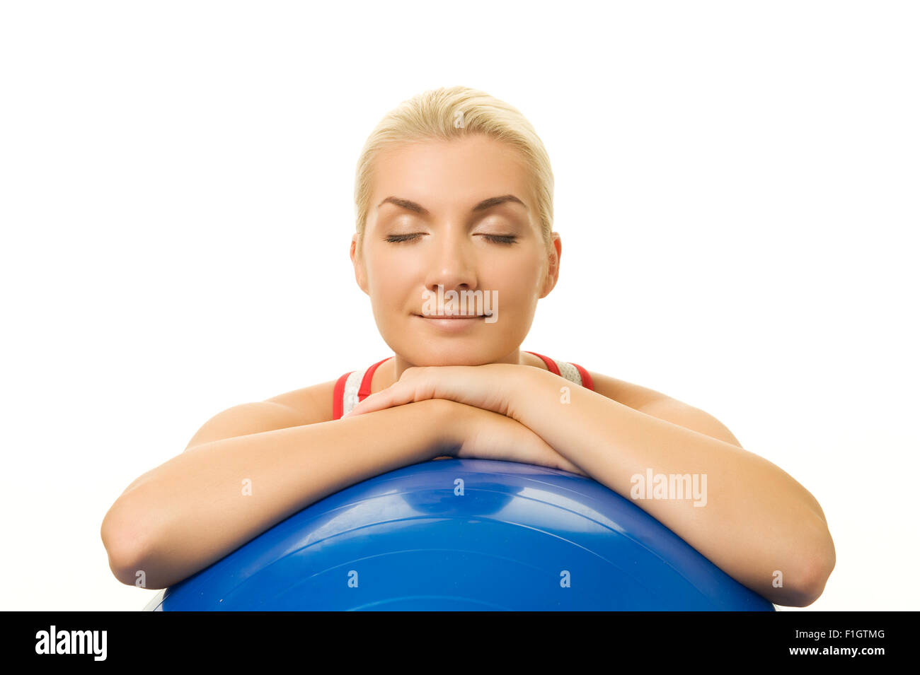 Fitness trainer relaxing after exercise Stock Photo - Alamy
