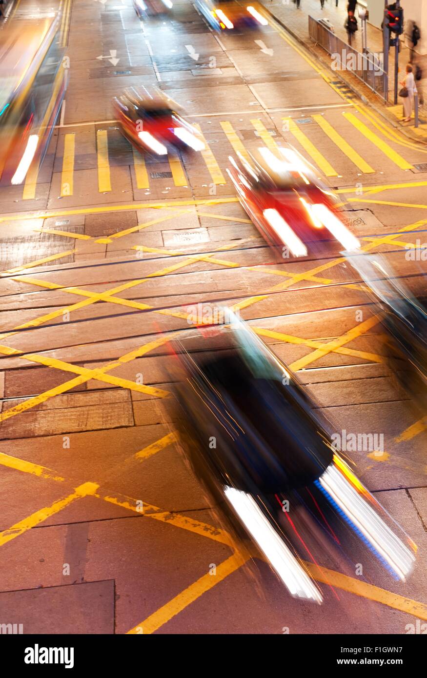 Fast moving cars Stock Photo - Alamy