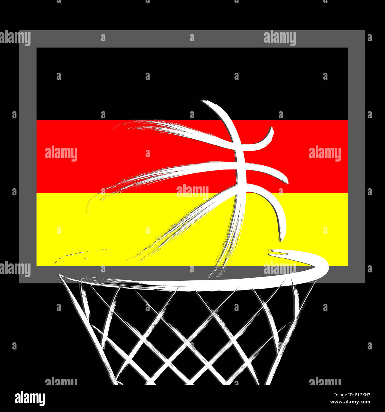 Germany basket ball, vector Stock Photo - Alamy