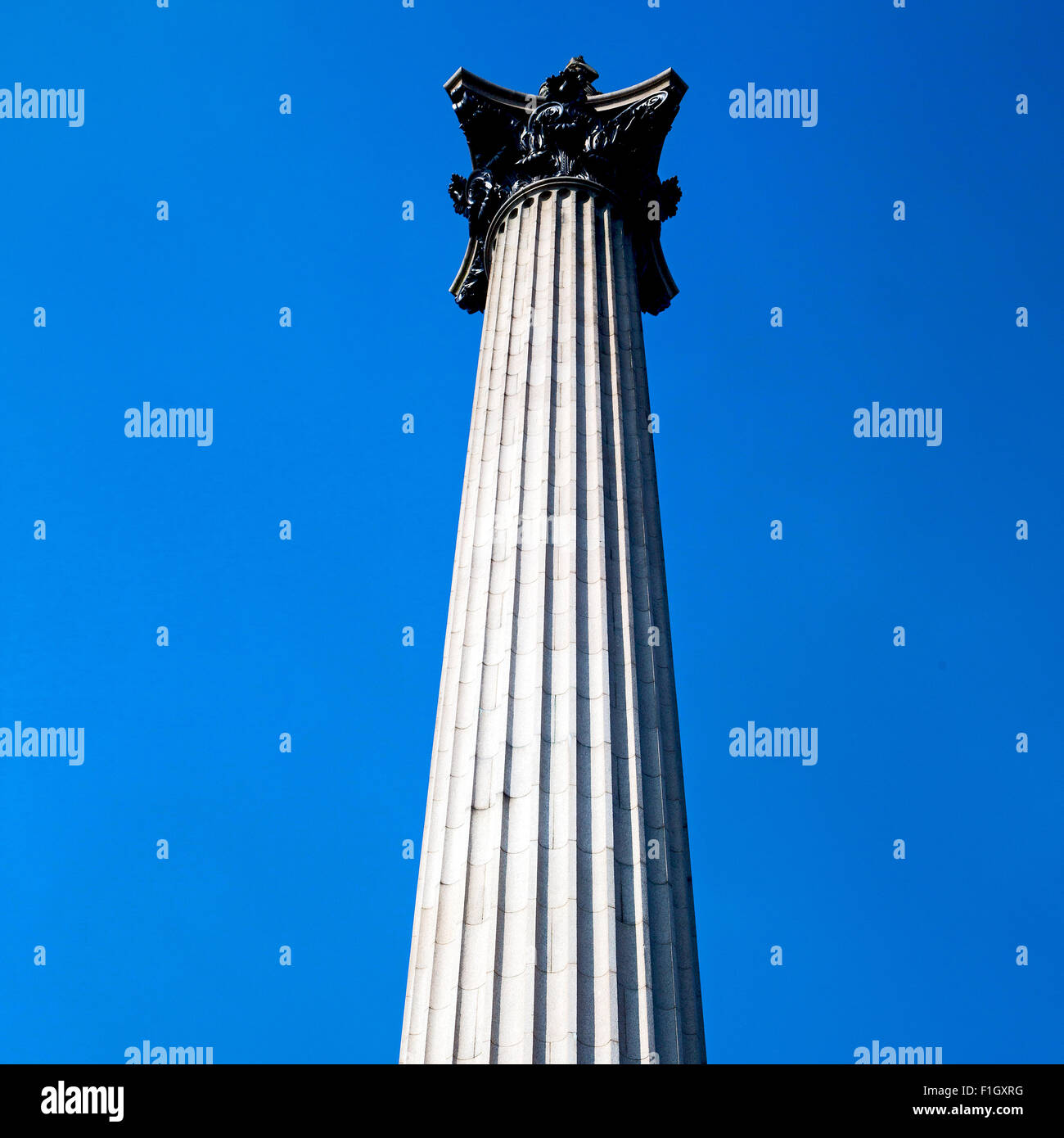 column in london england old architecture and sky Stock Photo - Alamy