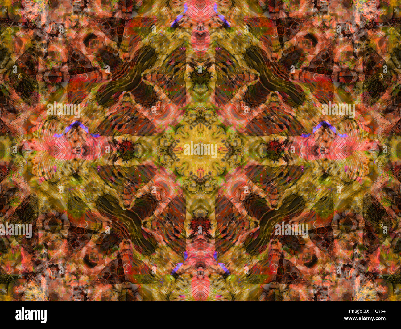 brown color drawing in kaleidoscope pattern - brown color drawing in ...