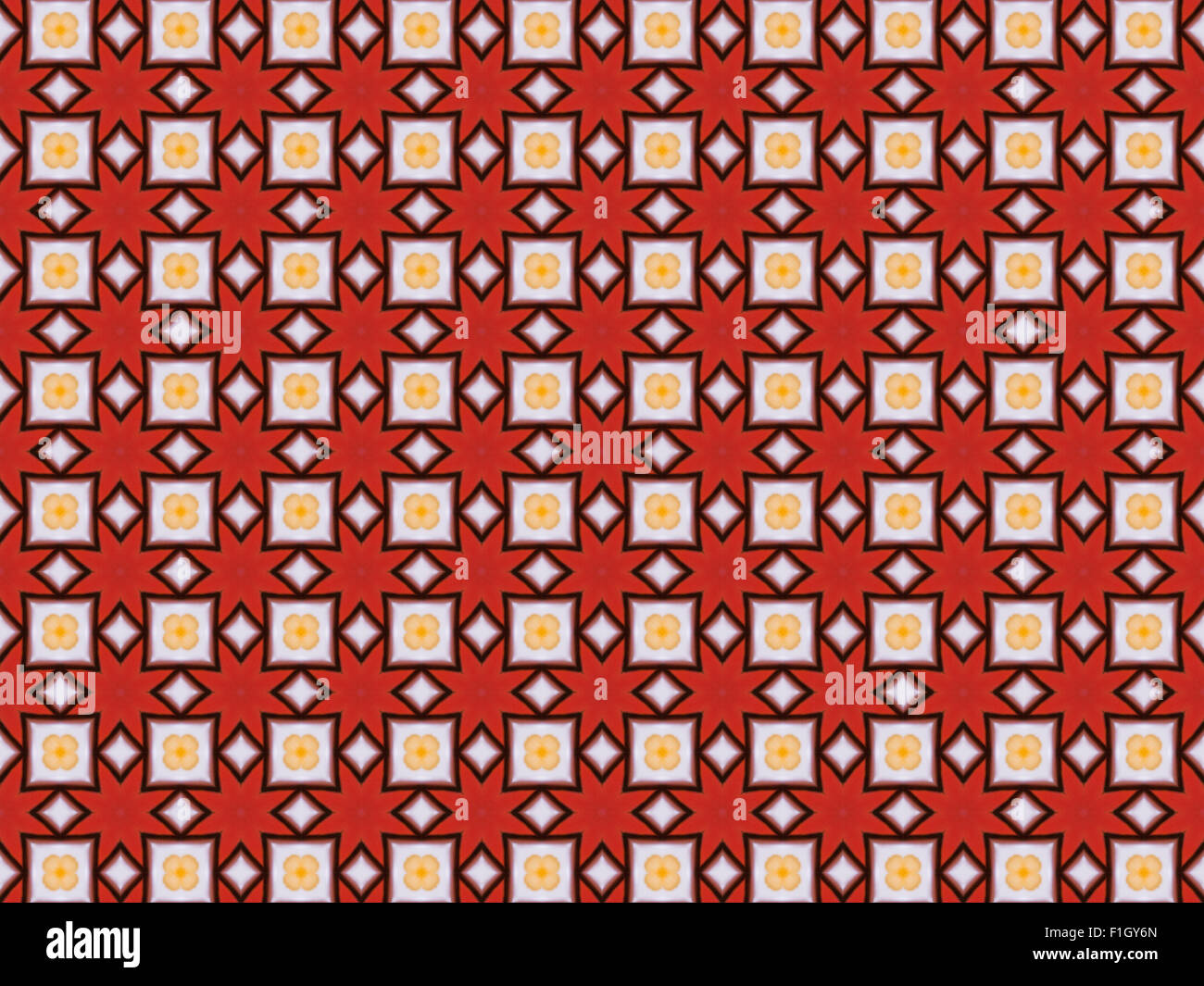 red color drawing in kaleidoscope pattern - red color drawing in ...