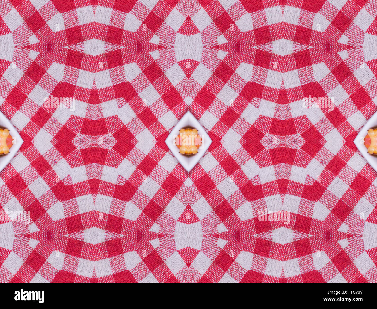 red color drawing in kaleidoscope pattern - red color drawing in ...