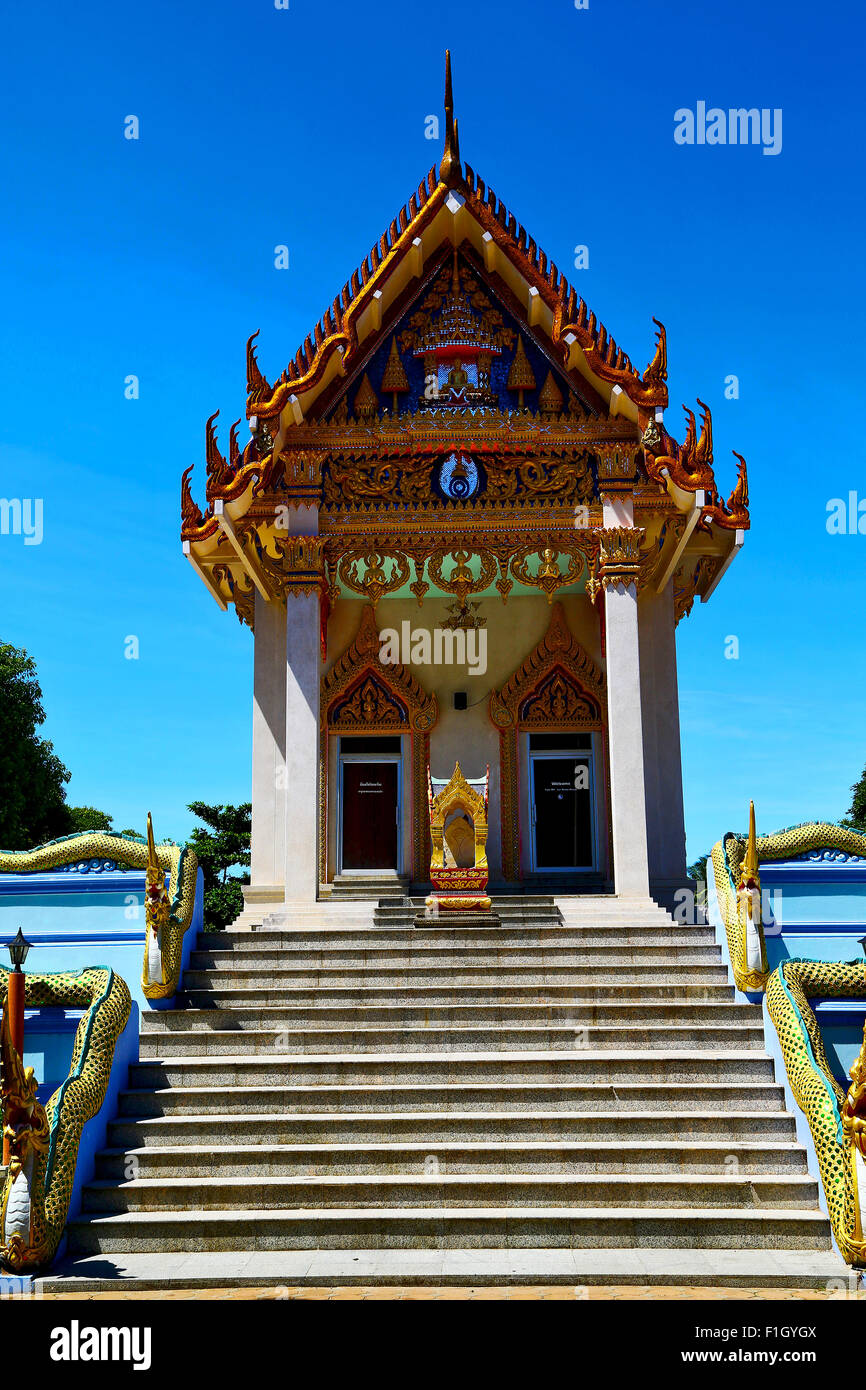 kho samui bangkok in thailand incision of the buddha gold temple Stock ...