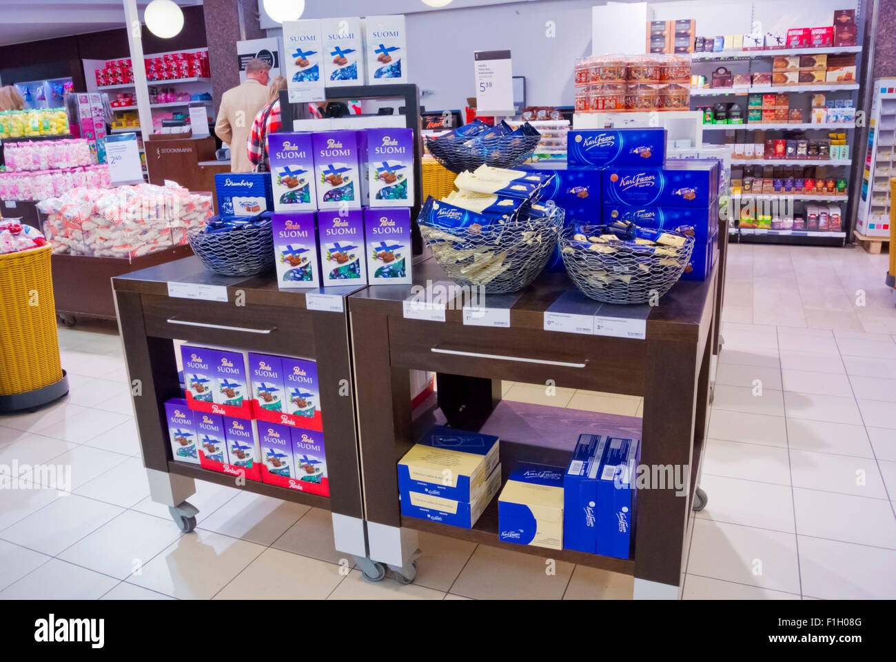 Finnish chocolate, Stockmann, department store, Helsinki, Finland Stock ...