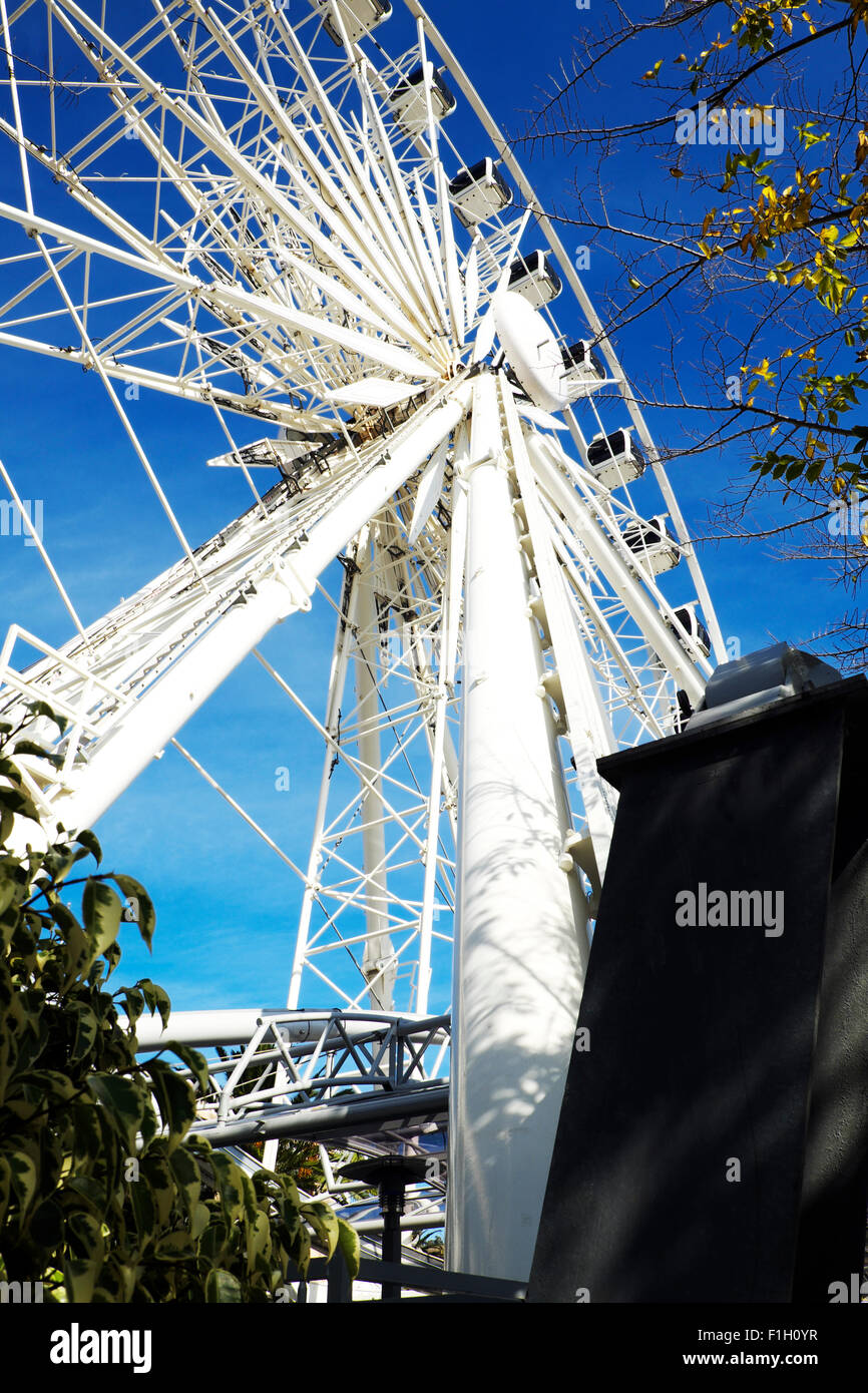 A ferris wheel at the Victoria and Albert waterfront in Cape Town South ...