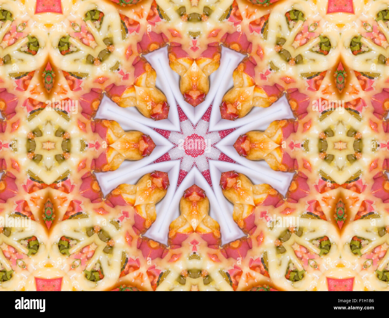 orange color drawing in kaleidoscope pattern - orange color drawing in ...