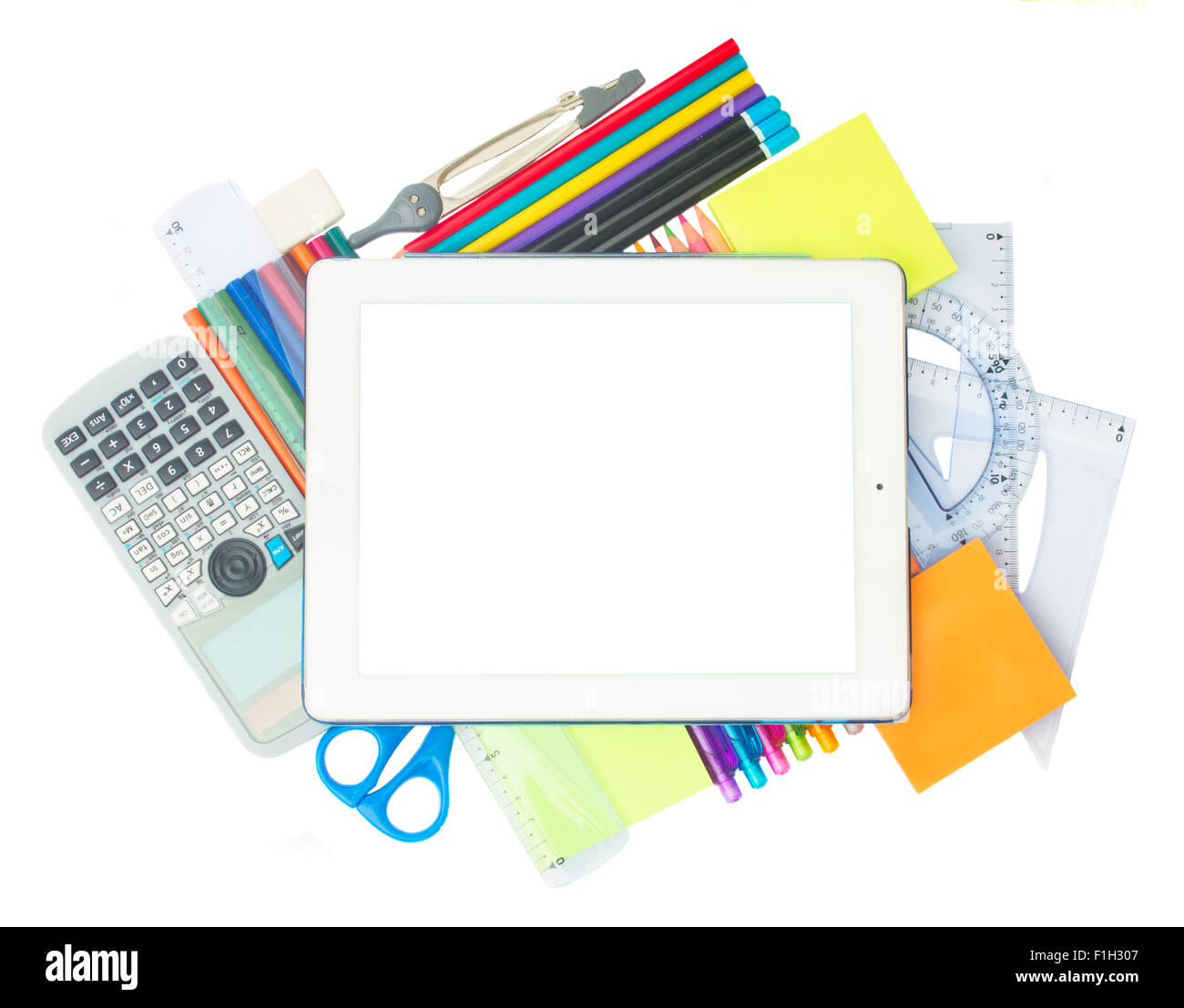 Child learning tablet Cut Out Stock Images & Pictures - Alamy