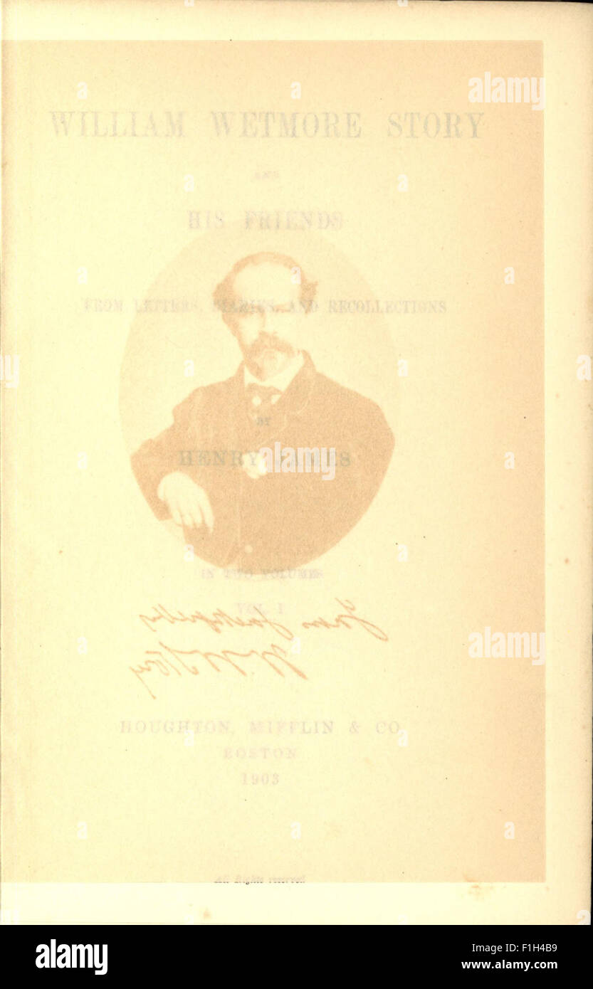 This 1903 book explores the life and relationships of William Wetmore ...