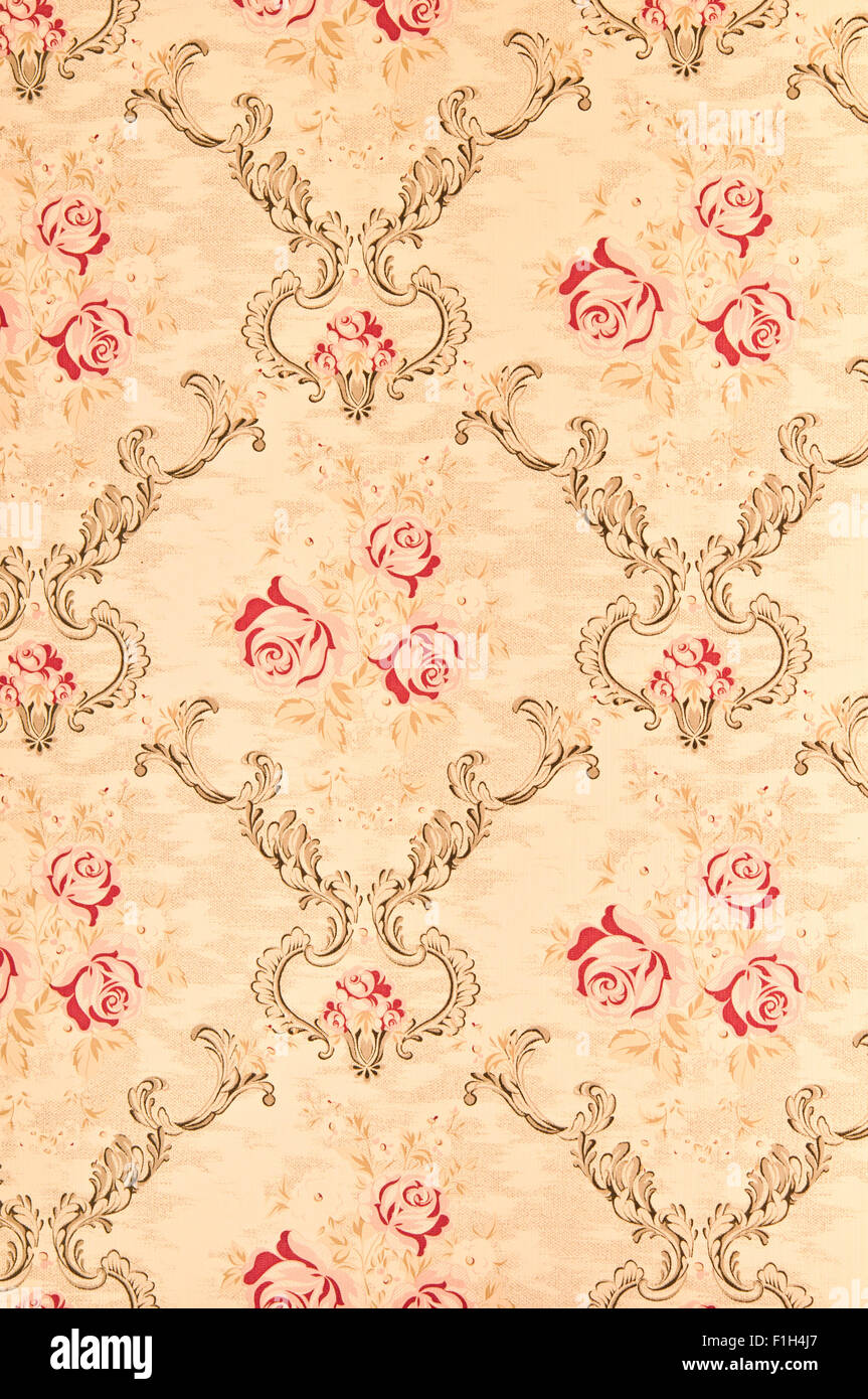 classic floral wallpaper Stock Photo - Alamy