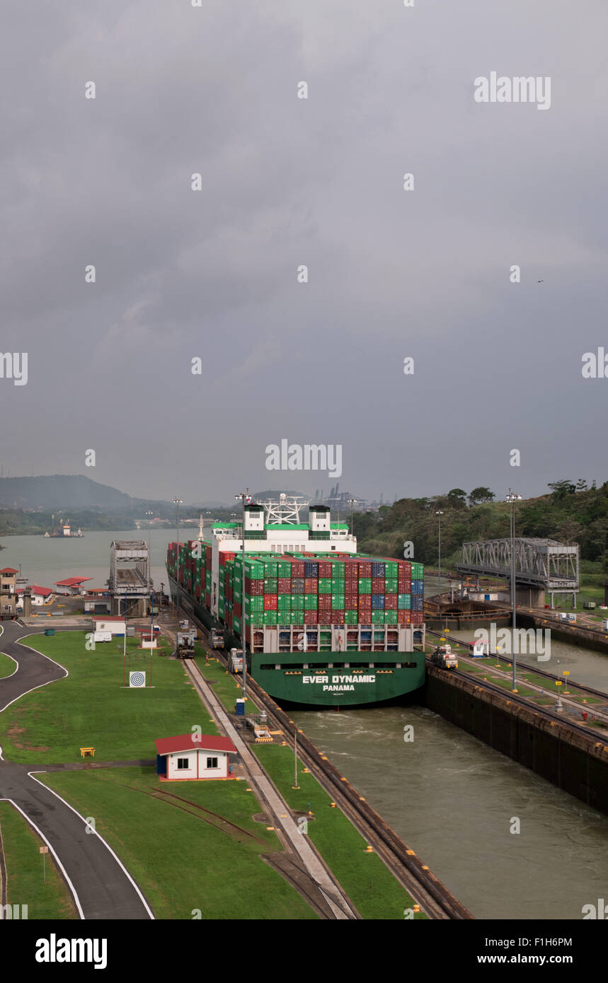 Ship, cargo container, boat, shipping vessel, freighter during transit ...