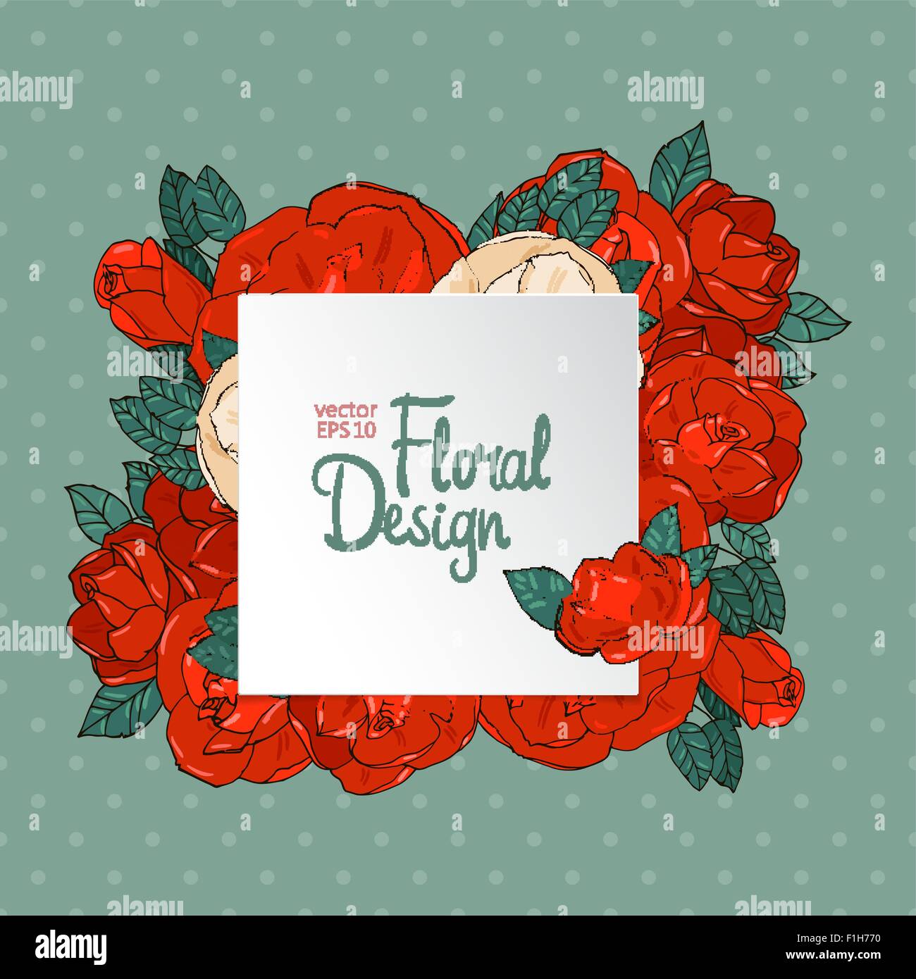 Vintage floral vector frame Stock Vector Image & Art - Alamy