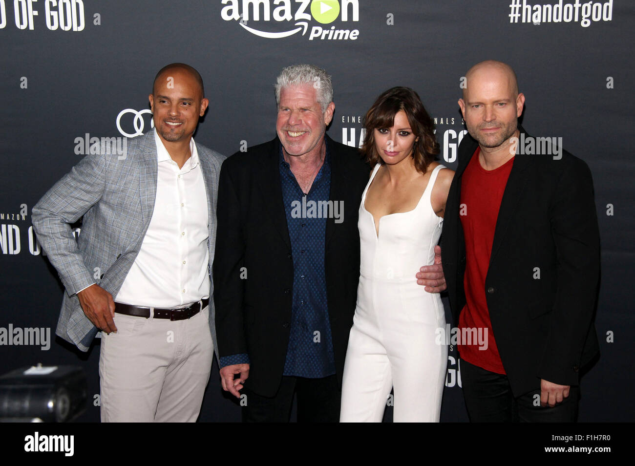 Berlin, Germany. 31st Aug, 2015. Ben Watkins, Ron Perlman, Holly ...
