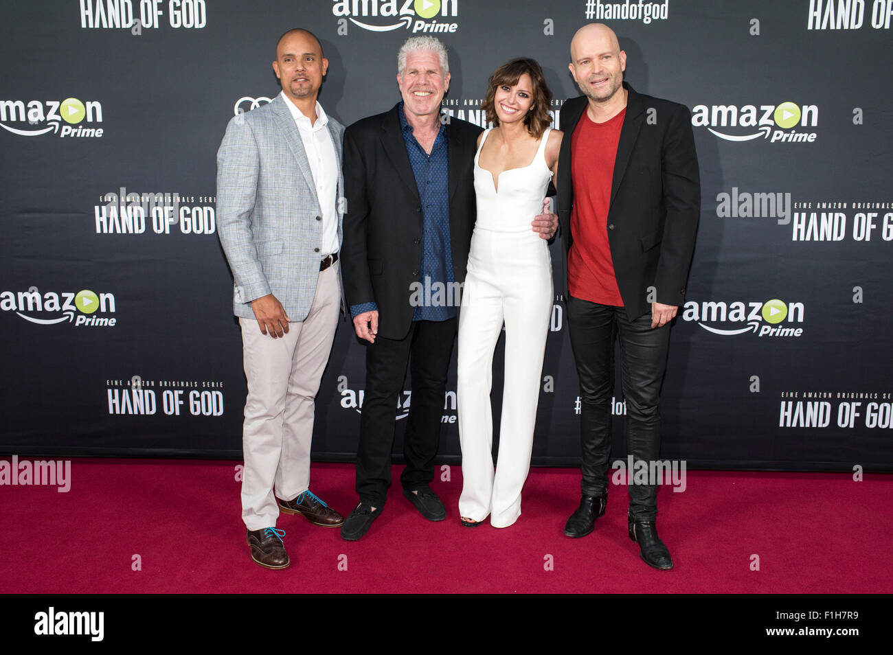 Berlin, Germany. 31st Aug, 2015. Ben Watkins, Ron Perlman, Holly ...