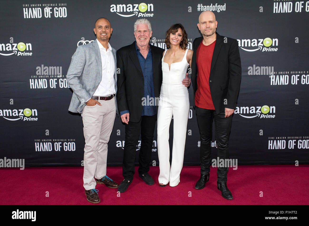 Berlin, Germany. 31st Aug, 2015. Ben Watkins, Ron Perlman, Holly ...