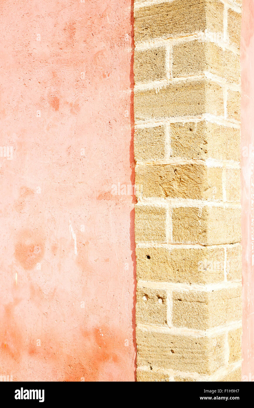 texture wall in africa morocco the old brick construction concrete ...