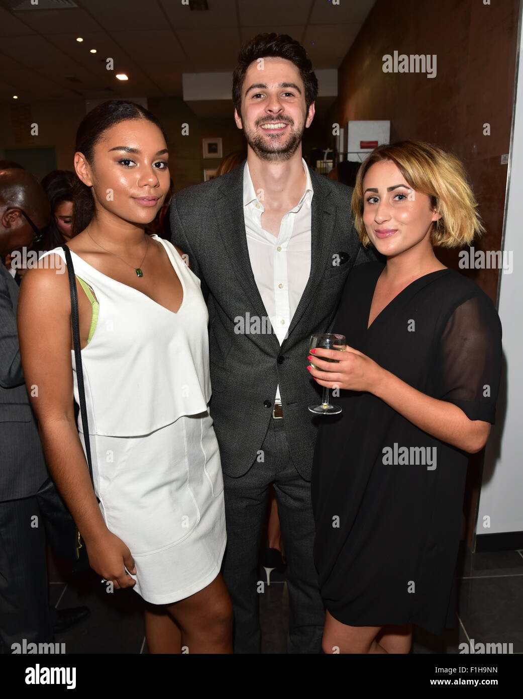 London, UK. 1st September, 2015. Ella Gene a makup Artist wearing white ...