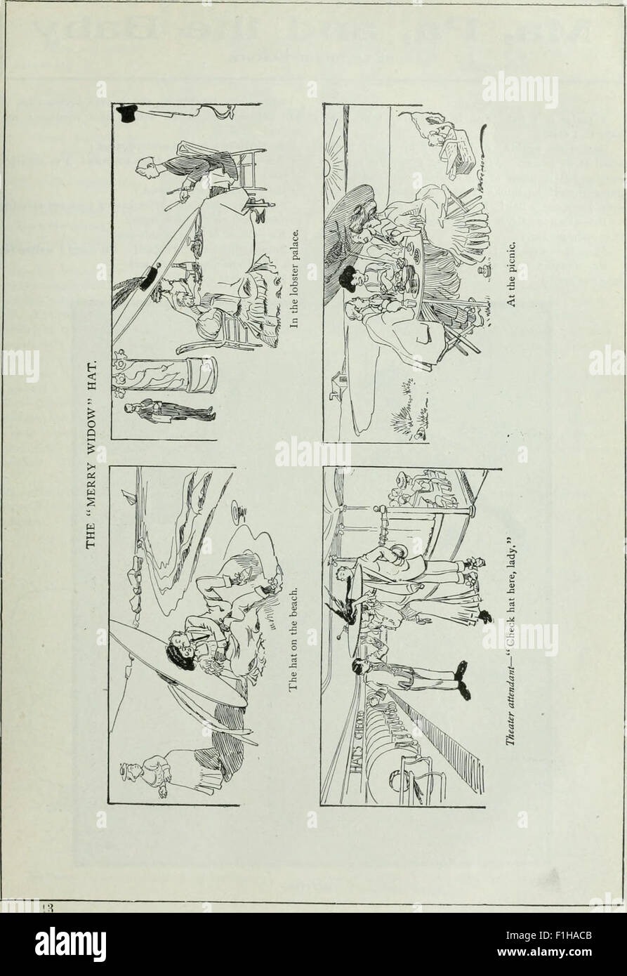 This 1911 collection showcases humorous and satirical caricatures ...