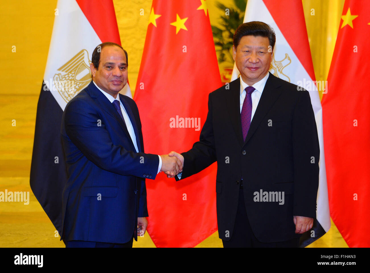 Beijing, Beijing, China. 2nd Sep, 2015. Egyptian President Abdel-Fattah ...