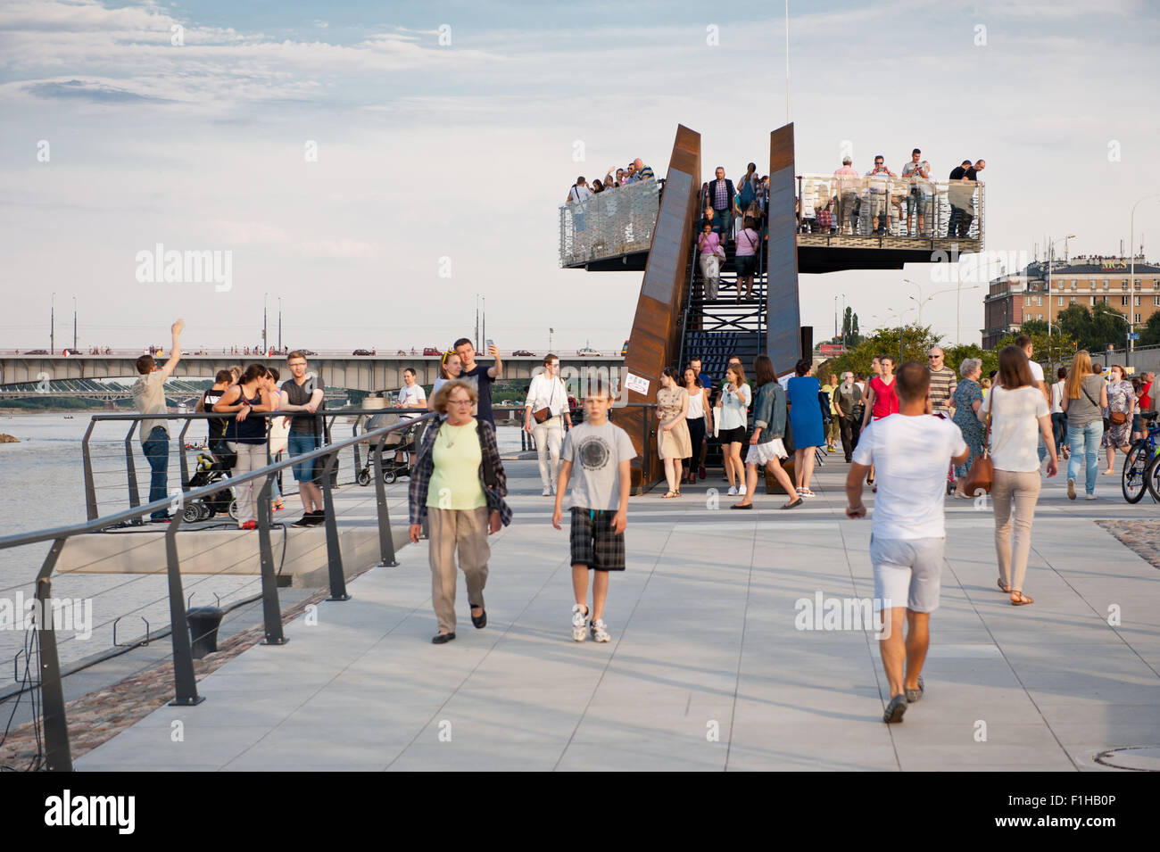 River viewing terrace at the Boulevard Stock Photo - Alamy