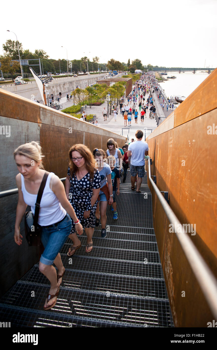 Viewing terrace stairs at Boulevards Stock Photo - Alamy
