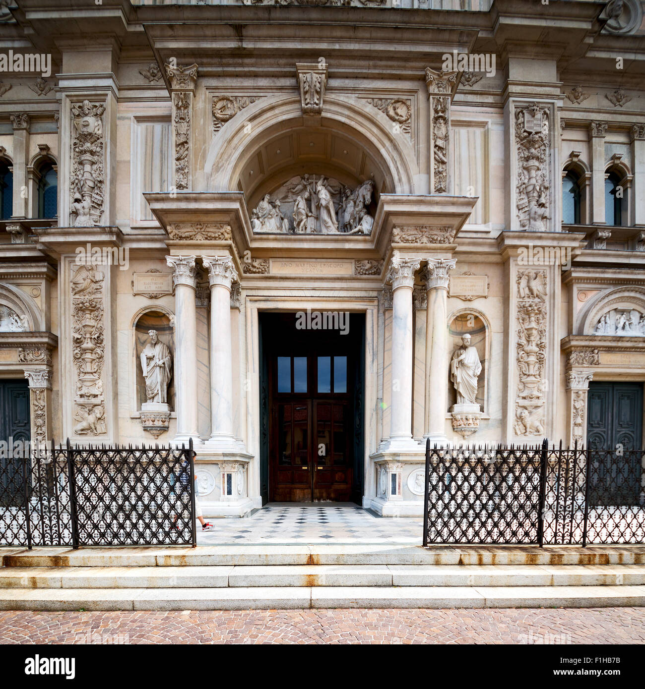 column old architecture in italy europe milan religio and sunlight ...