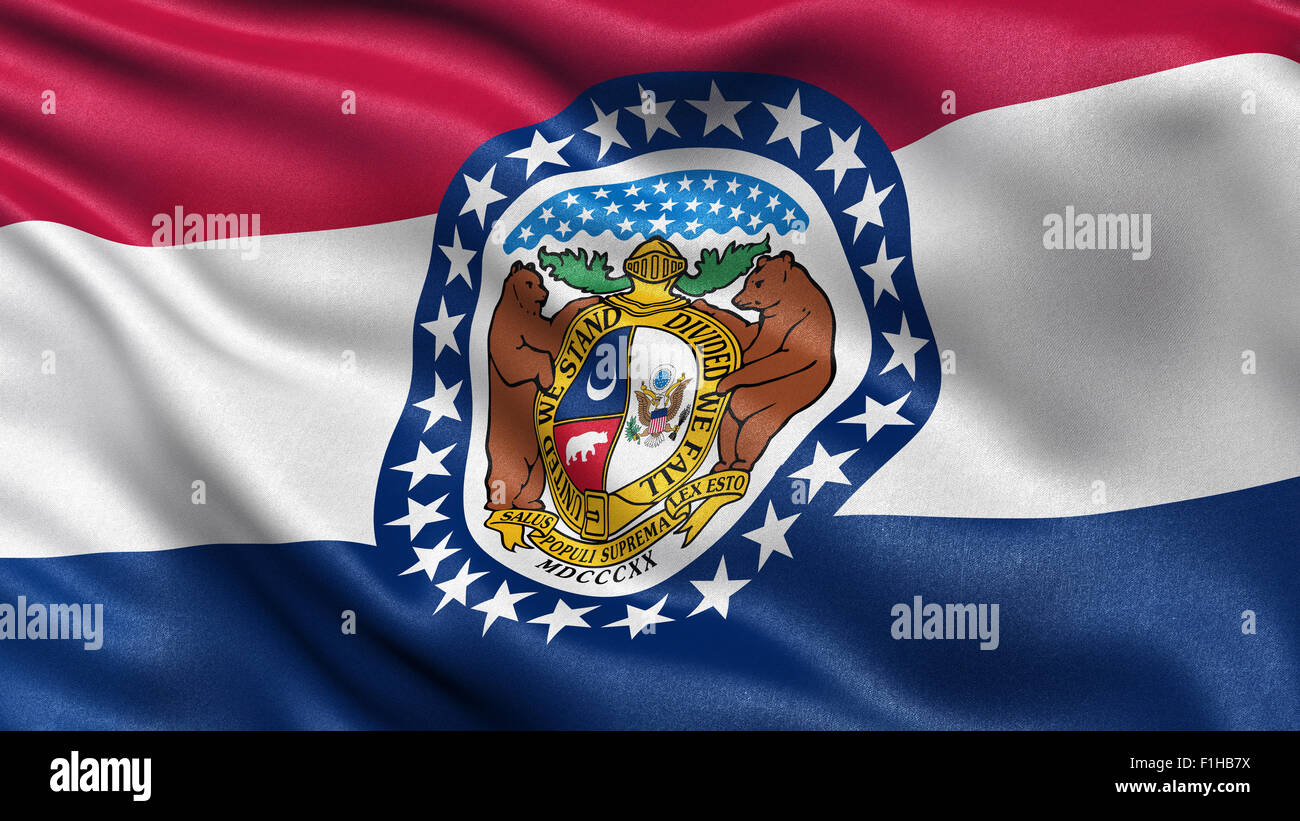 US state flag of Missouri Stock Photo - Alamy