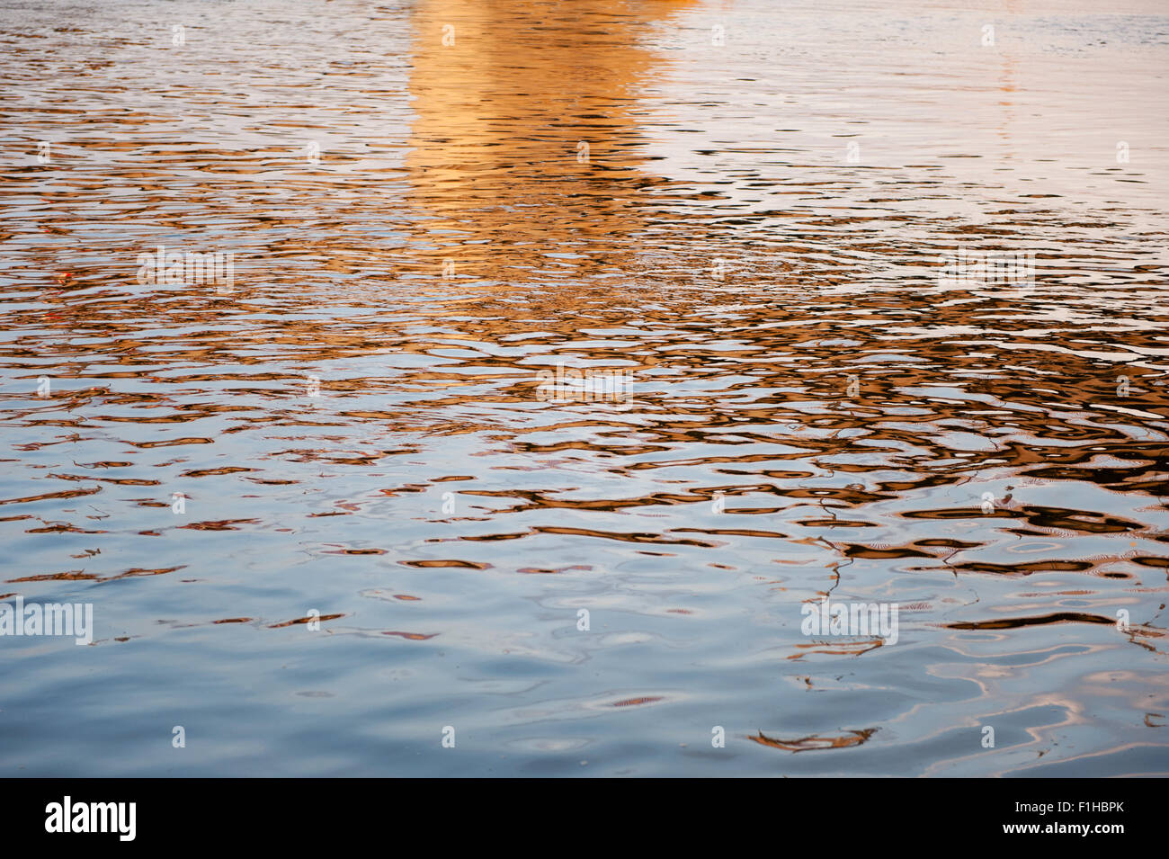Water reflections blue ripples Stock Photo - Alamy
