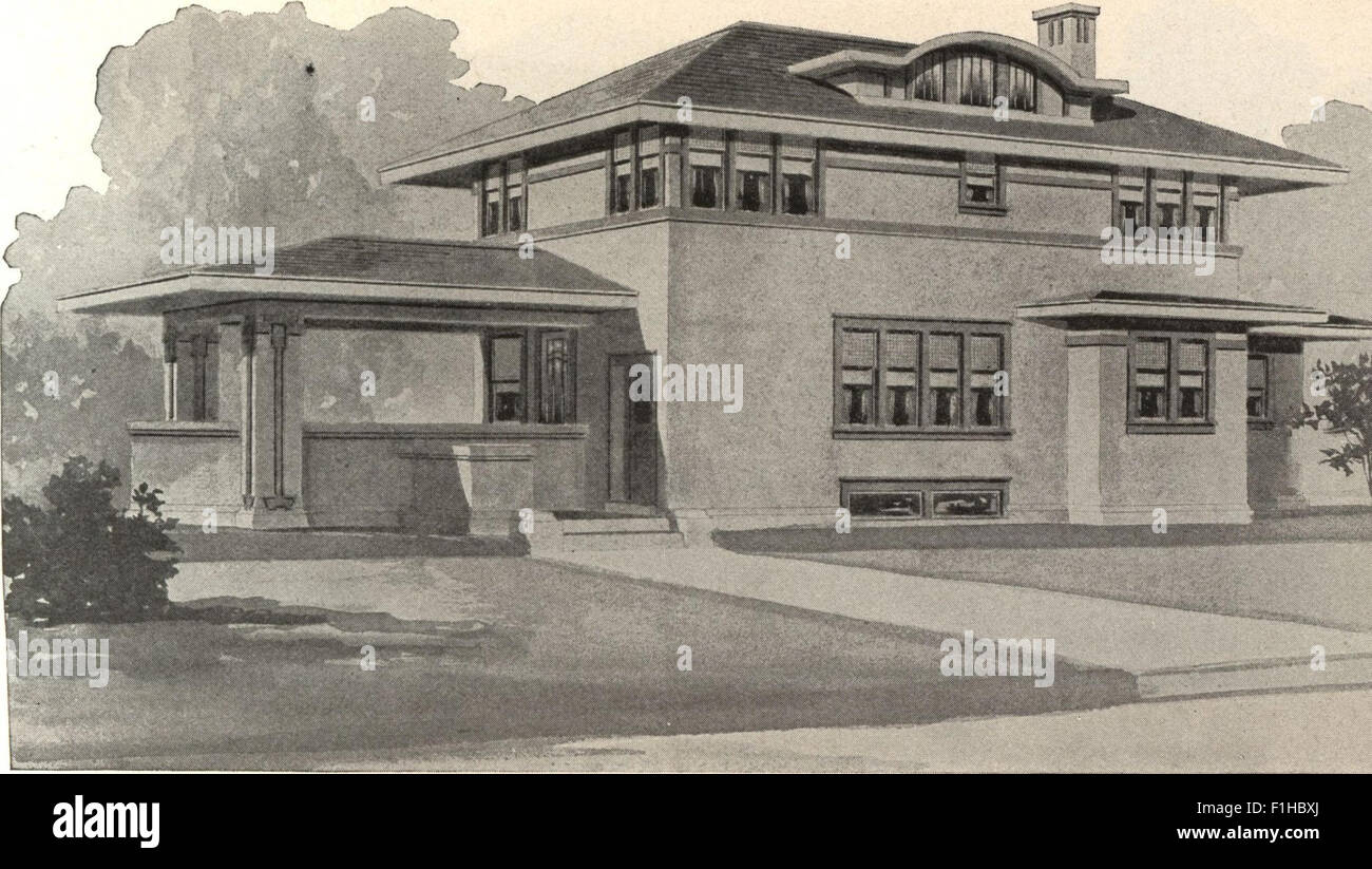 Cement houses and how to build them. (1908 Stock Photo - Alamy