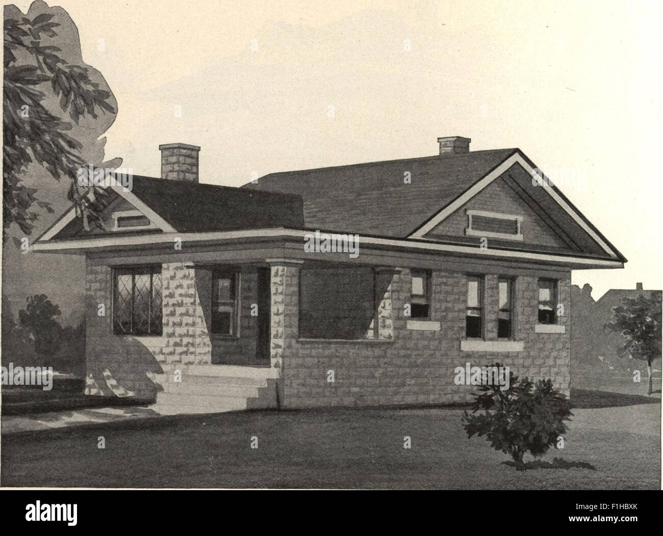Cement houses and how to build them. (1908 Stock Photo - Alamy