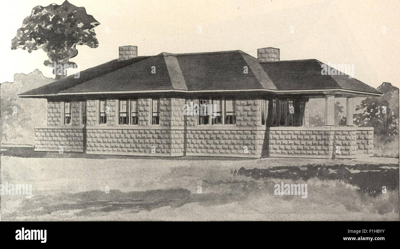 Cement houses and how to build them. (1908 Stock Photo - Alamy