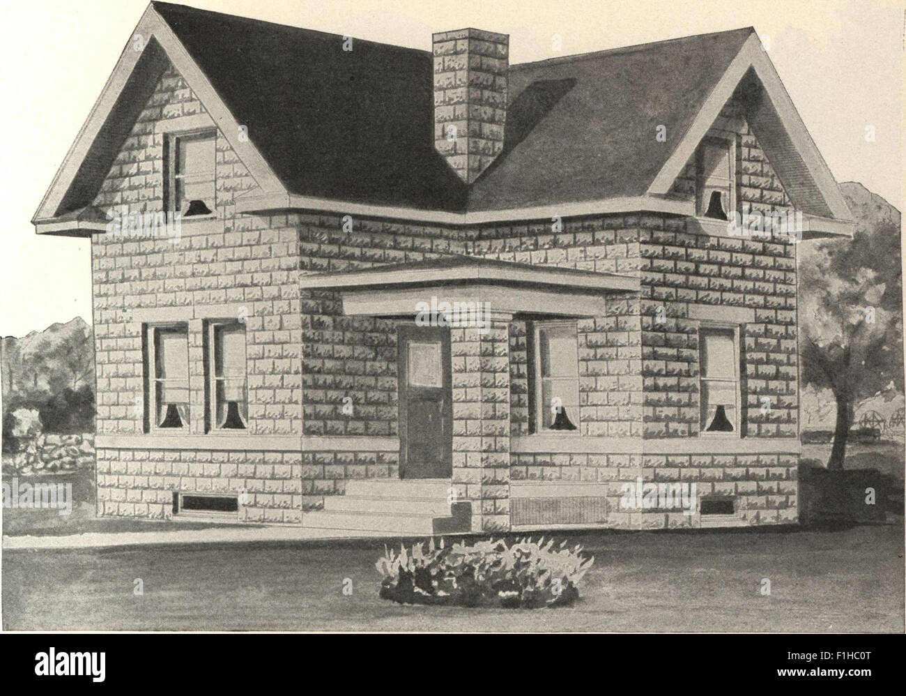 Cement houses and how to build them. (1908 Stock Photo - Alamy