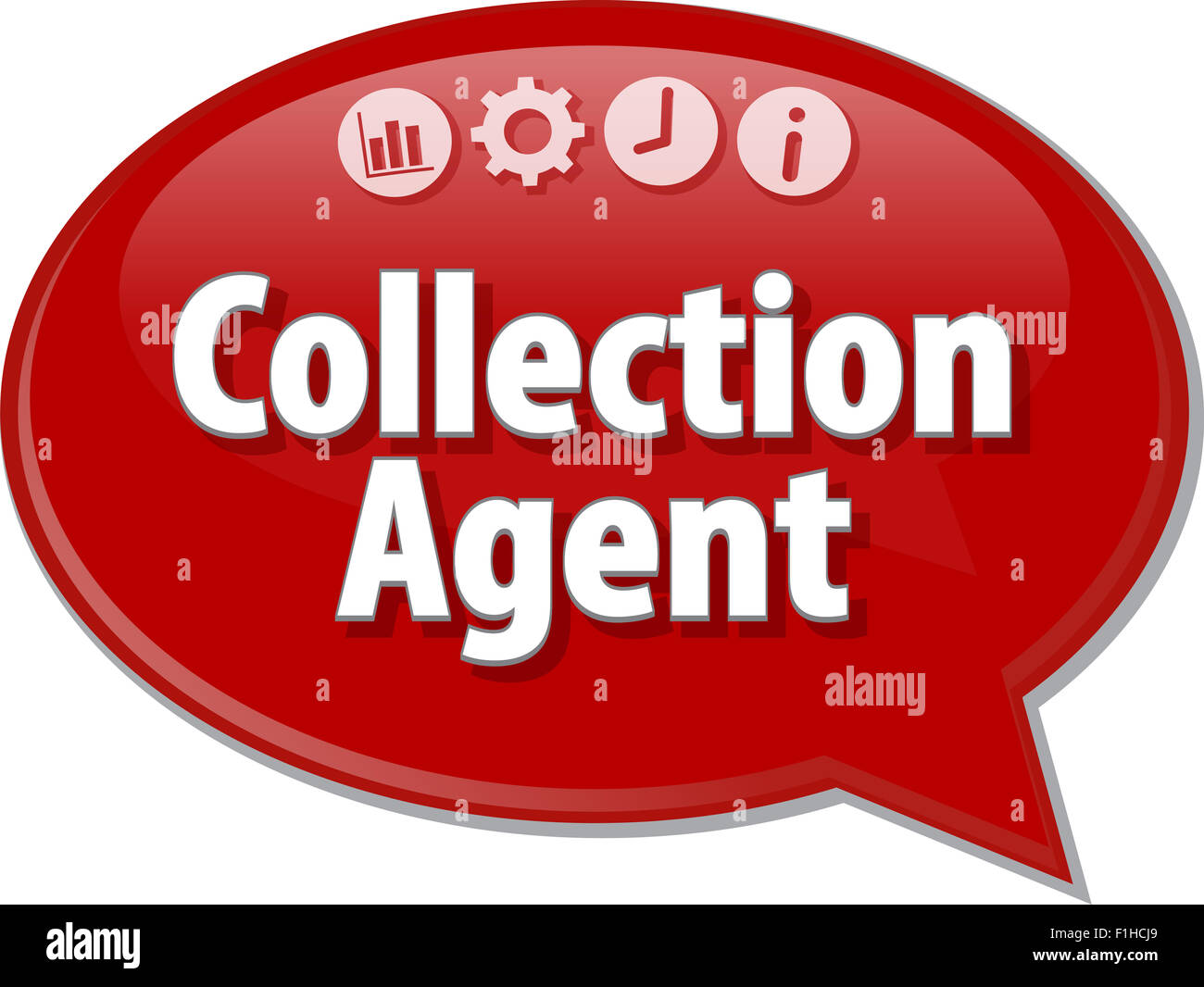 Speech bubble dialog illustration of business term saying Collection ...