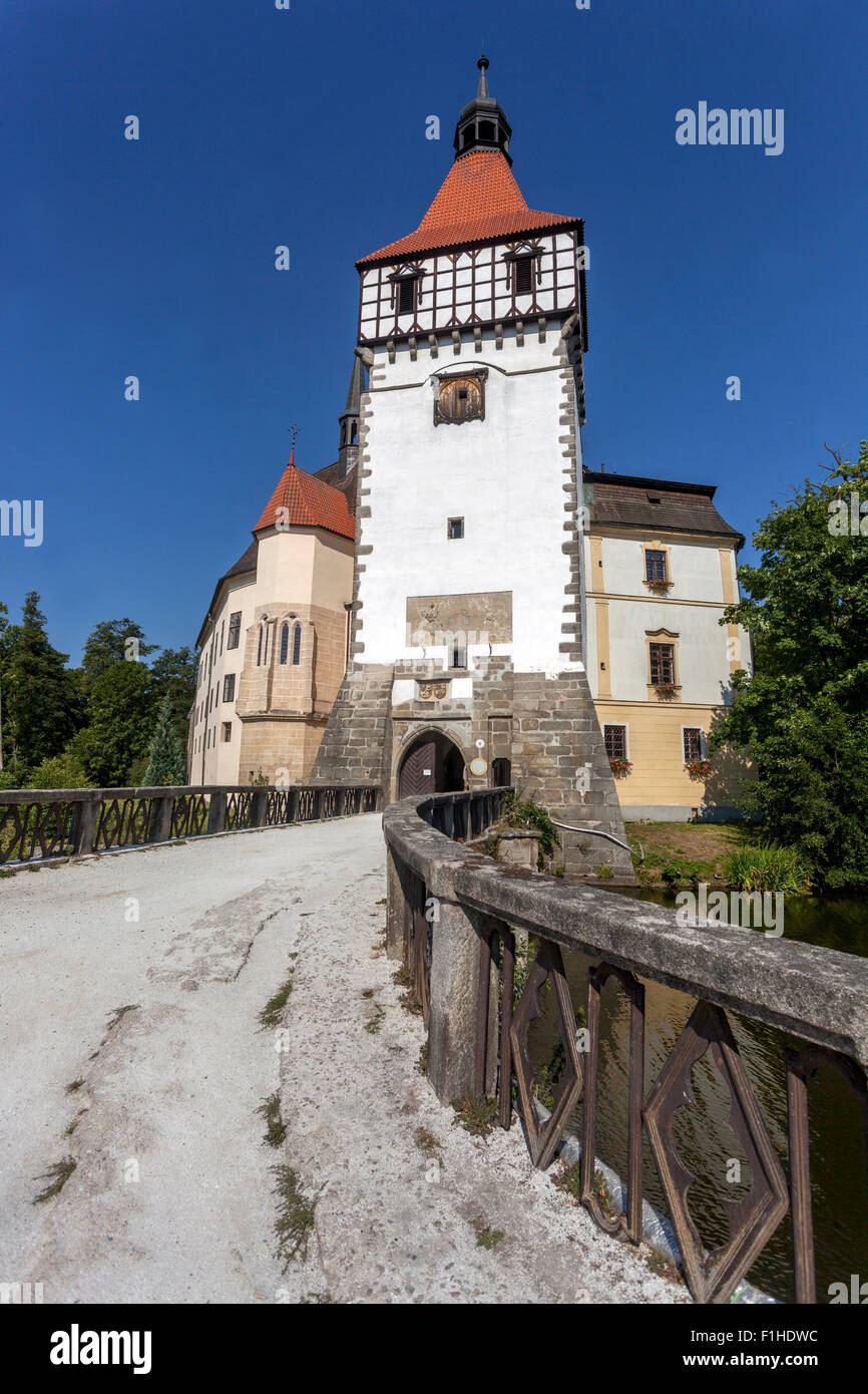 Water Castle, Blatna, South Bohemia, Czech Republic, Europe Stock Photo ...