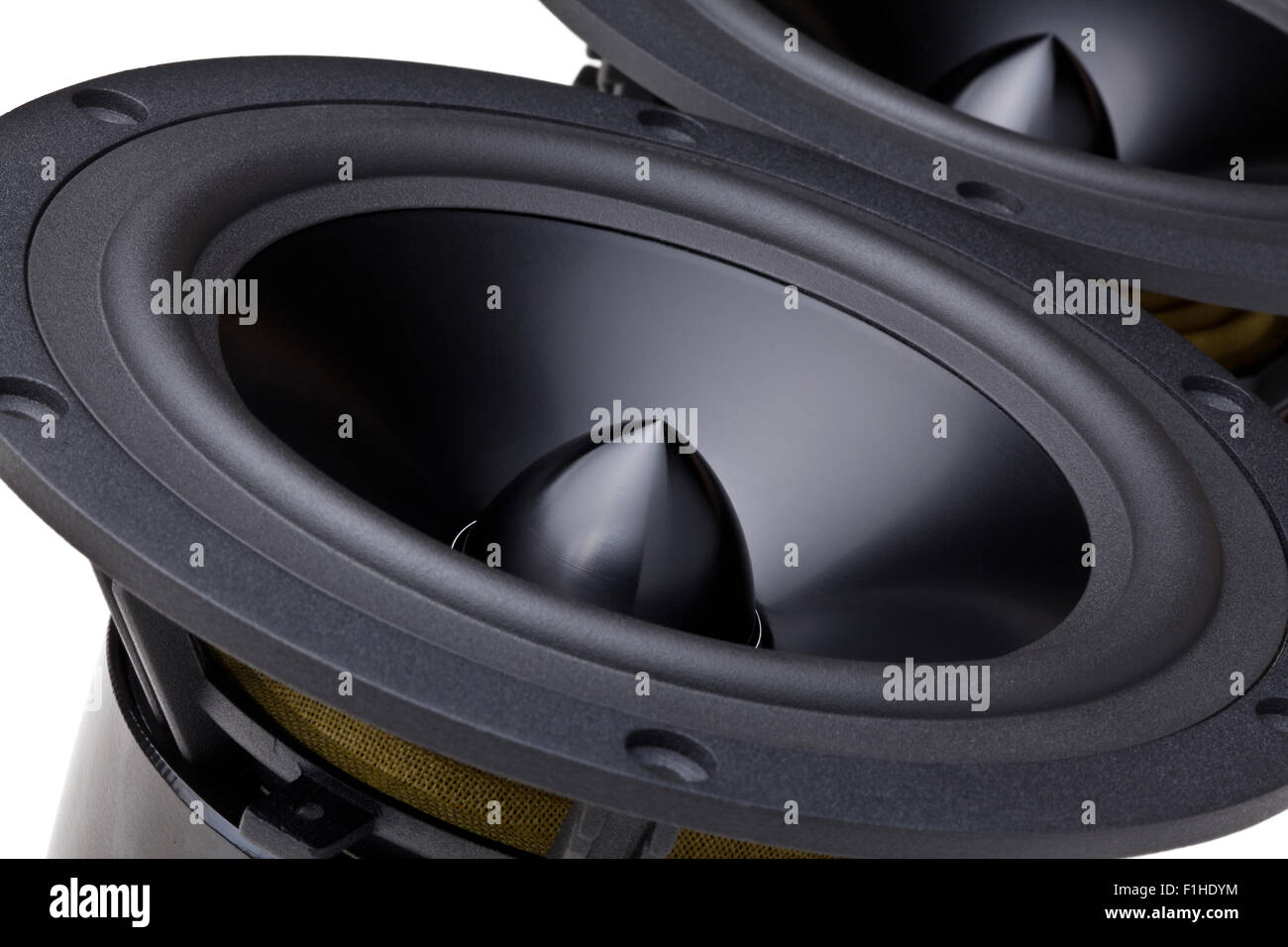 closeup image of woofer speaker Stock Photo - Alamy
