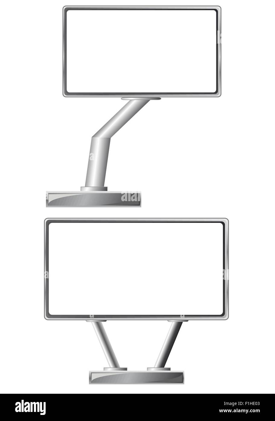 big billboards vector illustration isolated on white background Stock ...