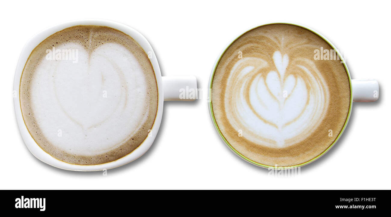 Top view coffee bubble Cut Out Stock Images & Pictures - Alamy