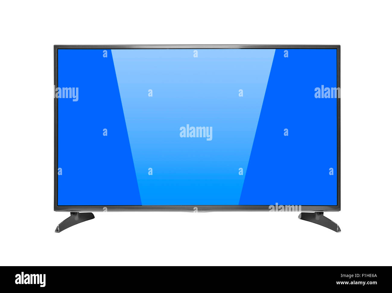 TV set isolated on white background Stock Photo - Alamy