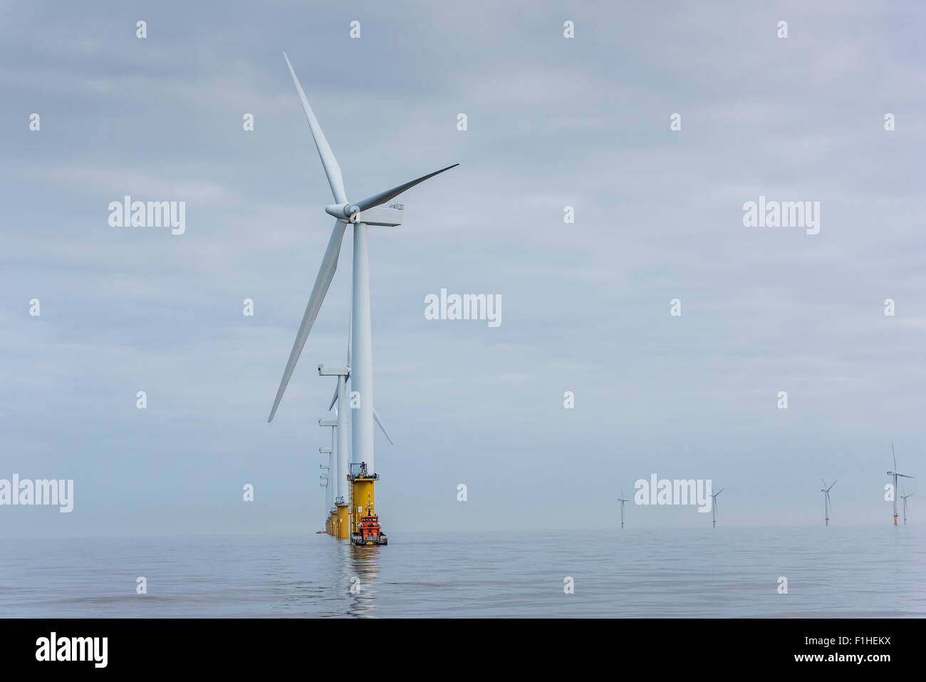 Windfarm service boat hi-res stock photography and images - Alamy
