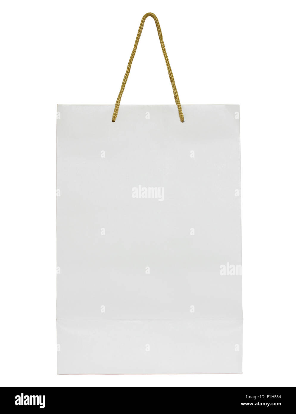 white paper bag isolated on white with clipping path Stock Photo - Alamy