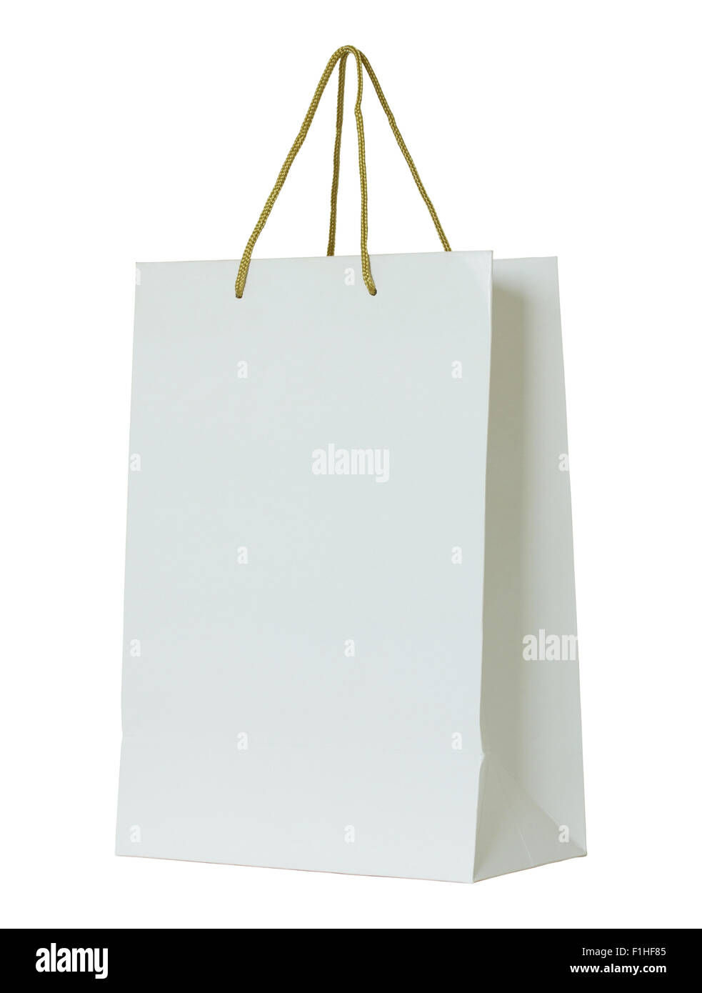 white paper bag isolated on white with clipping path Stock Photo - Alamy