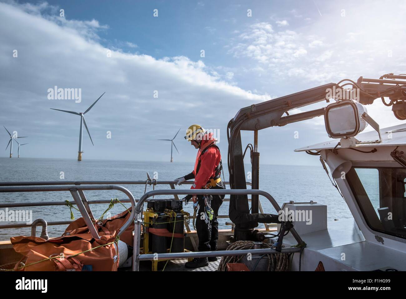 Offshore windfarm support boat hi-res stock photography and images - Alamy