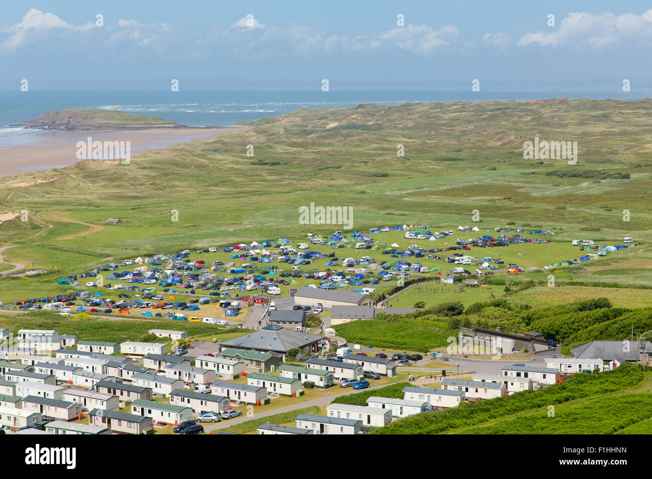Caravan and campsite and wales hi-res stock photography and images - Alamy