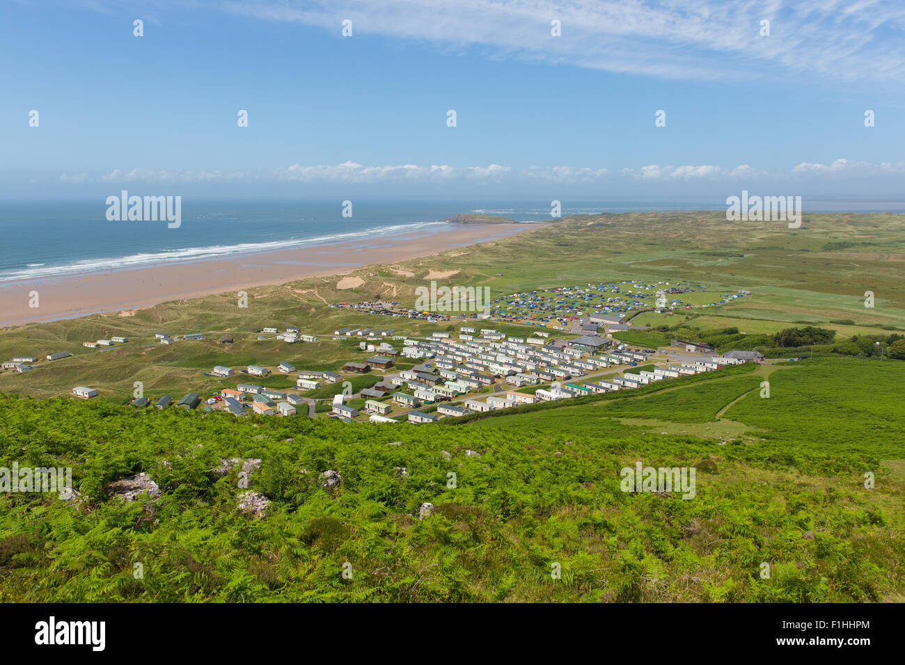 Burry holms, gower peninsula camping hi-res stock photography and ...