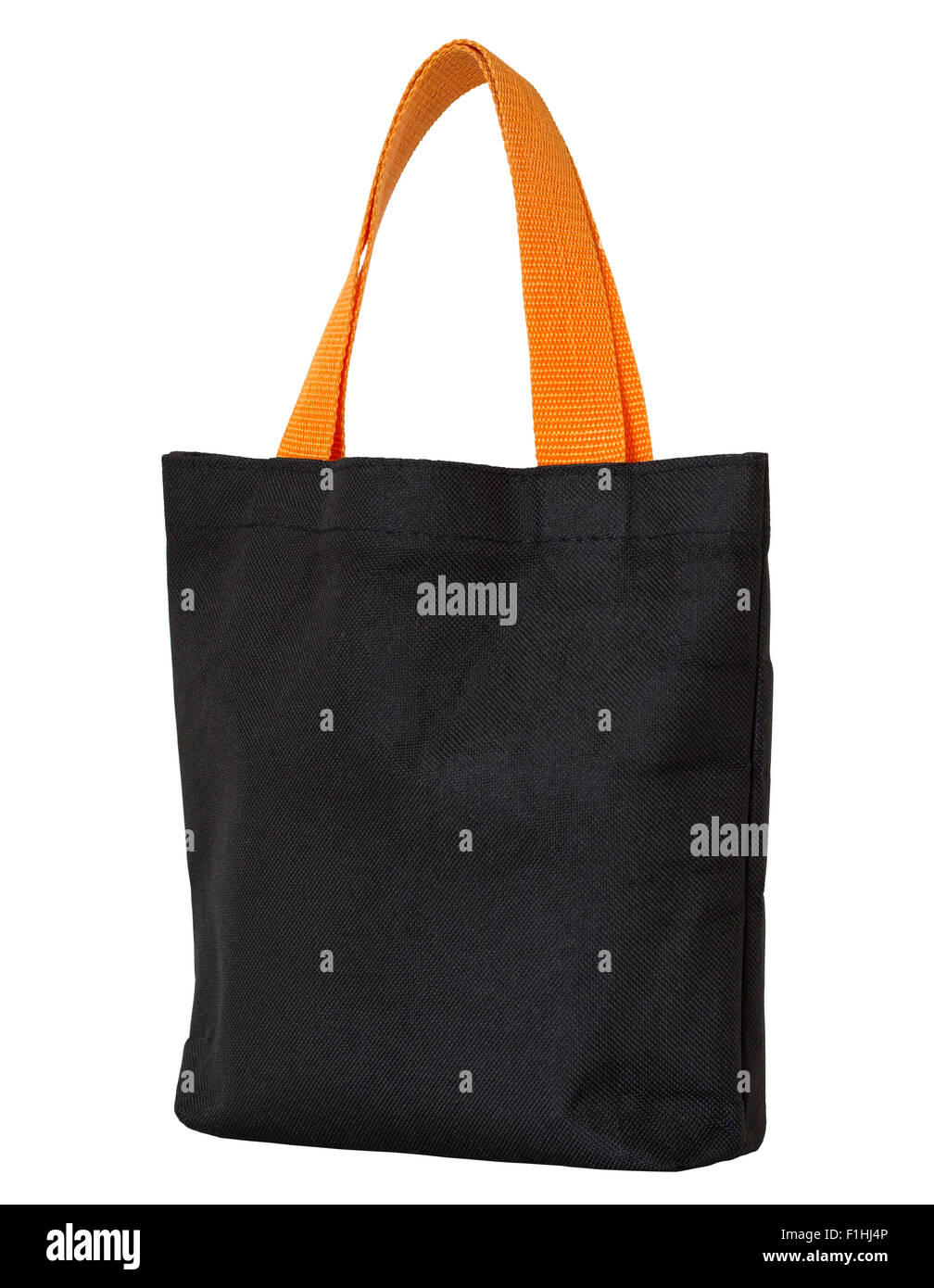 black fabric bag isolated on white with clipping path Stock Photo - Alamy