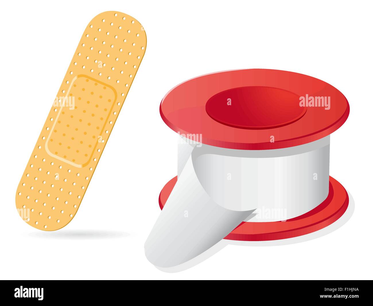 medical plaster vector illustration isolated on white background Stock ...