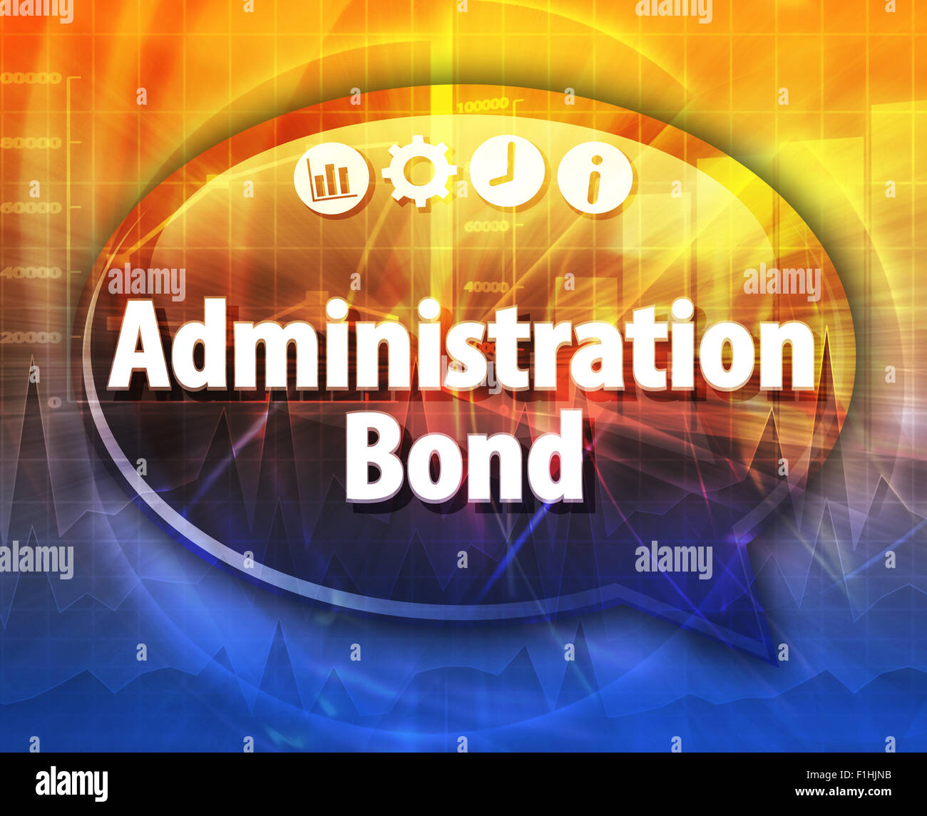 Speech bubble dialog illustration of business term saying ...