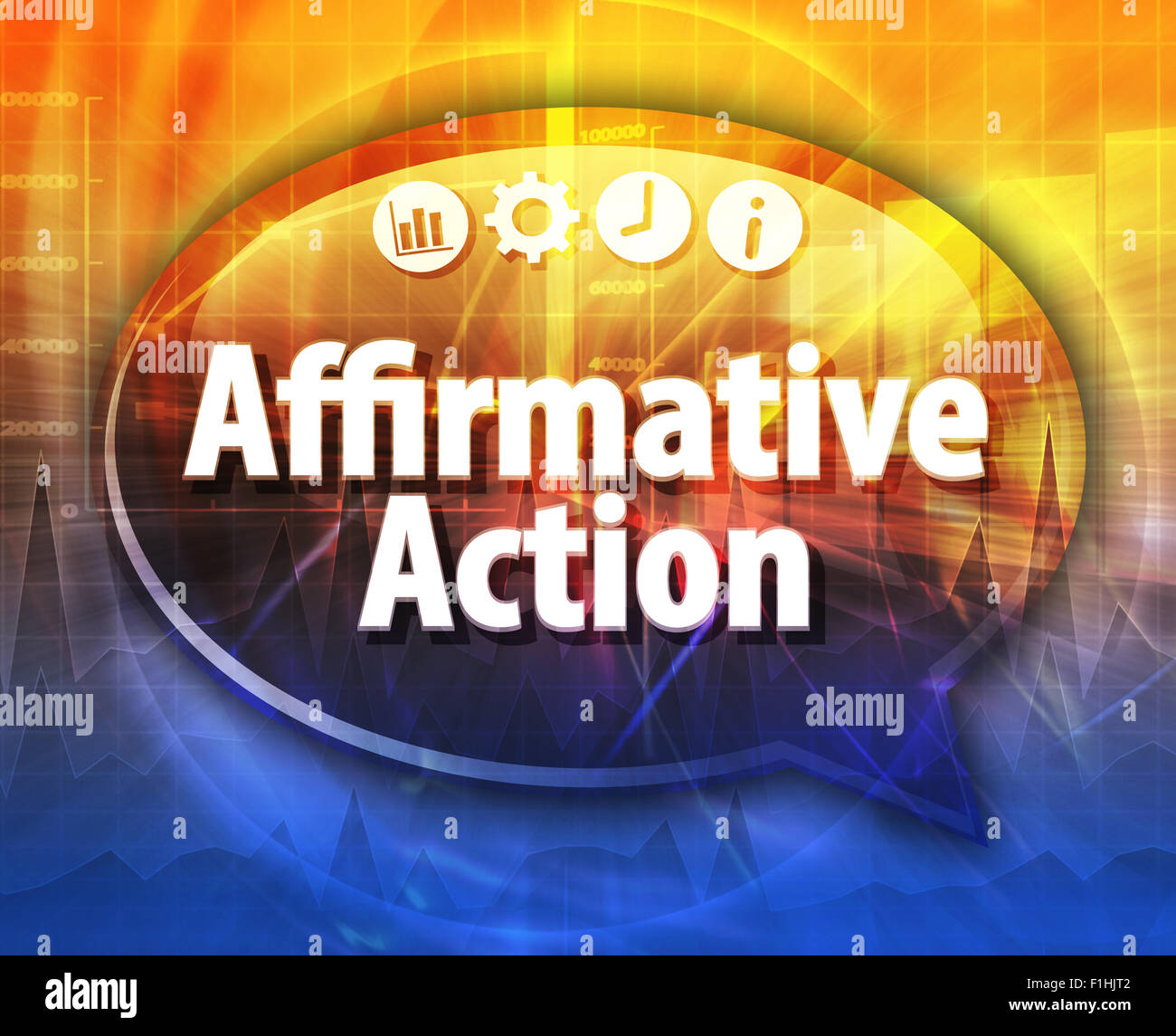 Speech bubble dialog illustration of business term saying Affirmative ...