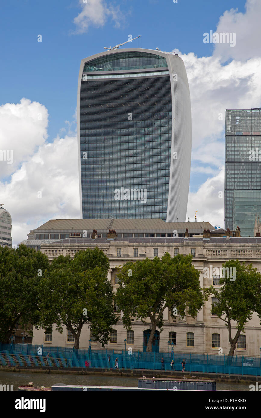 The walkie Talkie building in London as seen from the River Thames ...